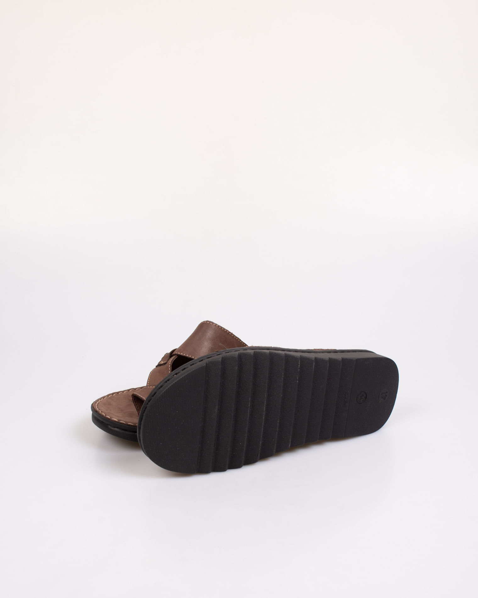 Papuci Adam's din piele naturala cu talpa moale - Miniprix
