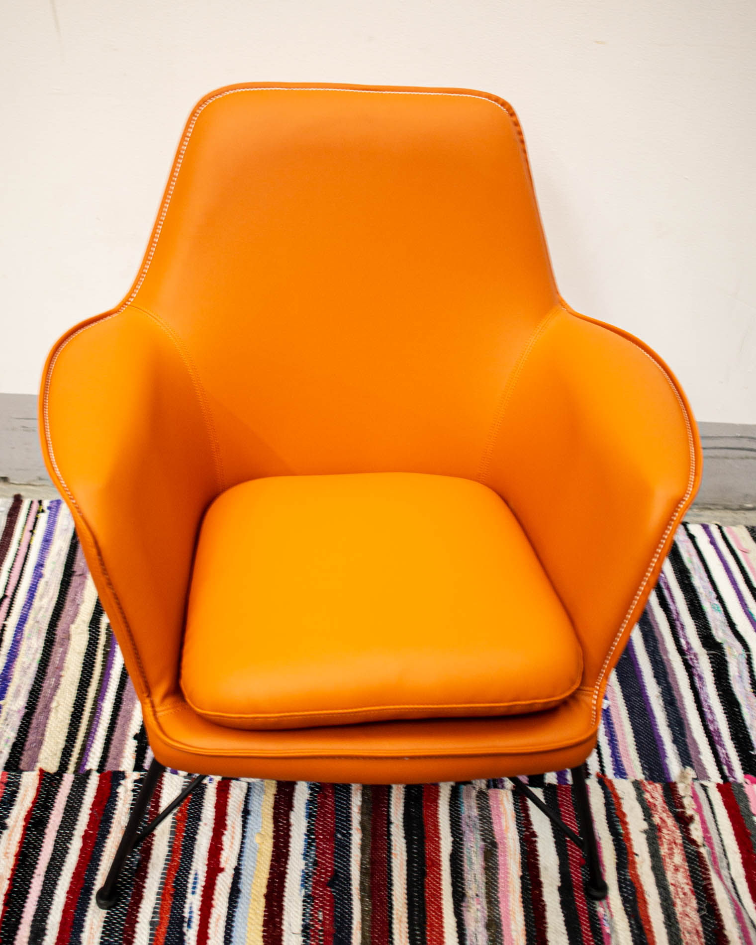 Fotoliu portocaliu cu perna - Miniprix