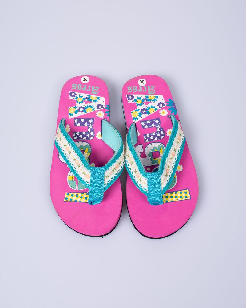 Slapi cu bareta intre degete pentru fete - Miniprix