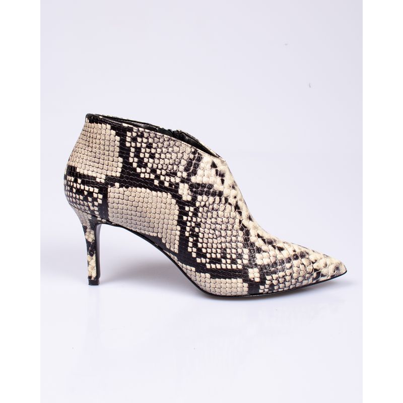 Botine elegante cu animal print si toc cui - Miniprix