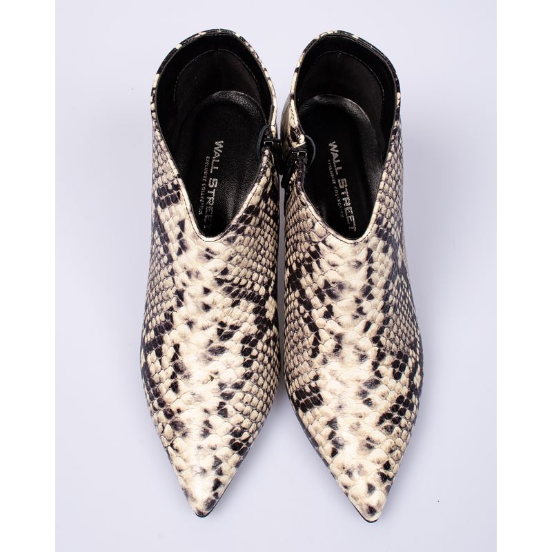 Botine elegante cu animal print si toc cui - Miniprix