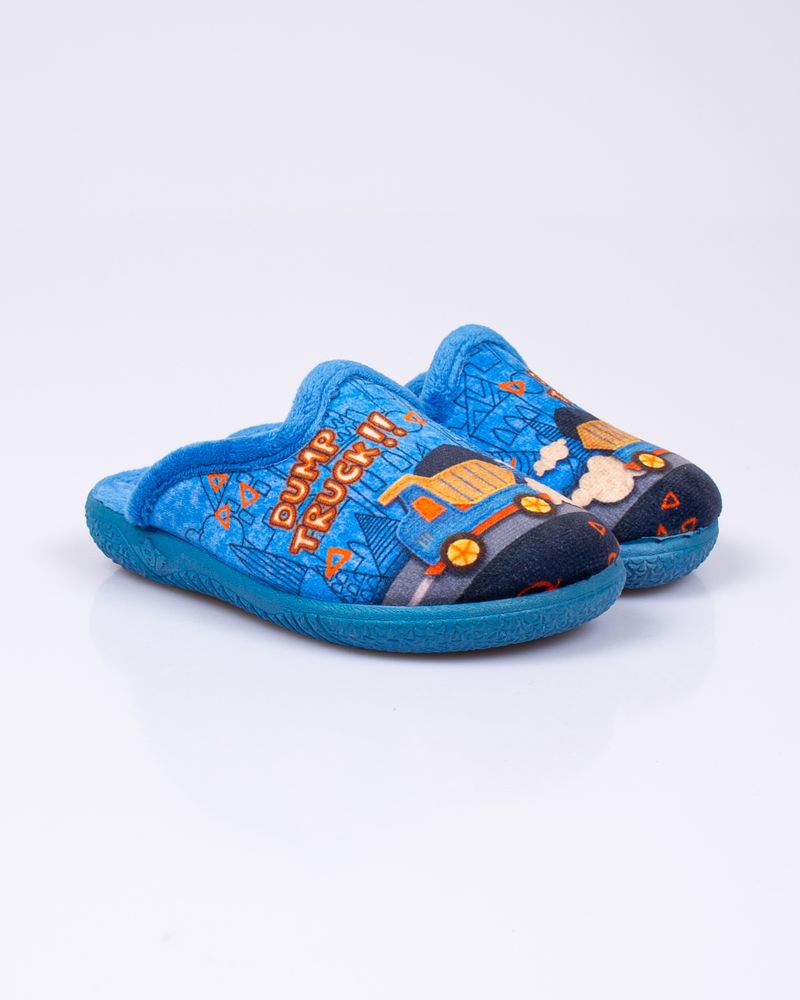 Papuci de casa cu talpa comoda si imprimeu - Miniprix