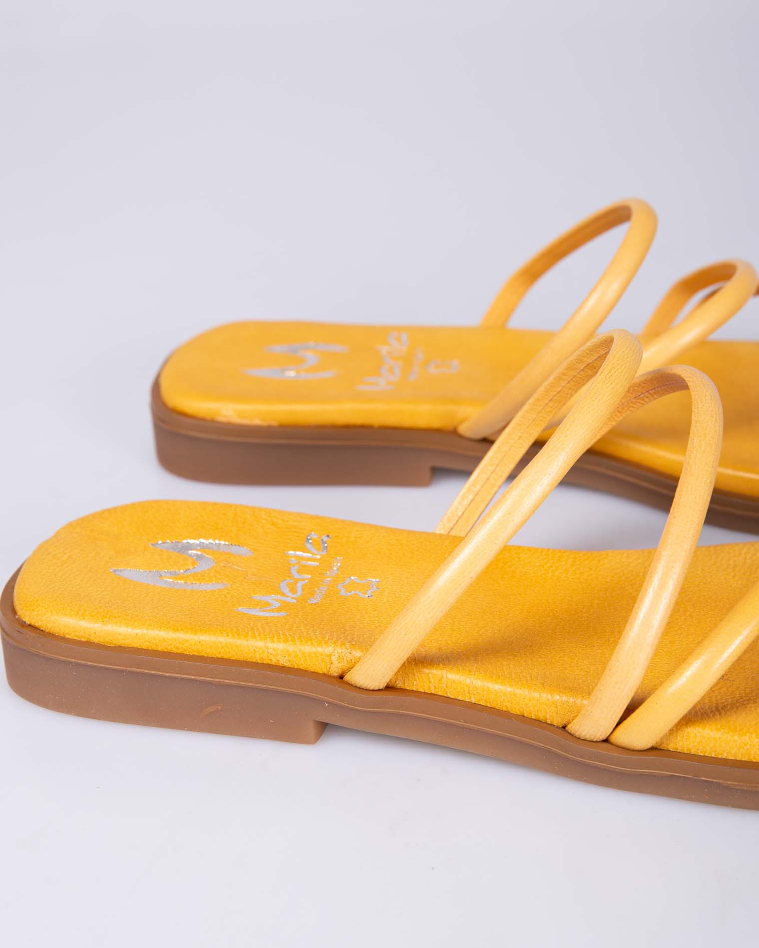 Sandale comode din piele naturala cu talpa joasa - Miniprix