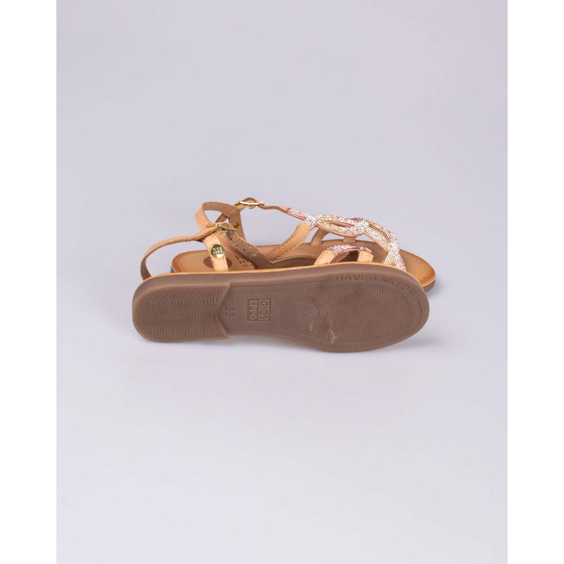 Sandale Gioseppo din piele naturala cu aplicatii pentru fete - Miniprix