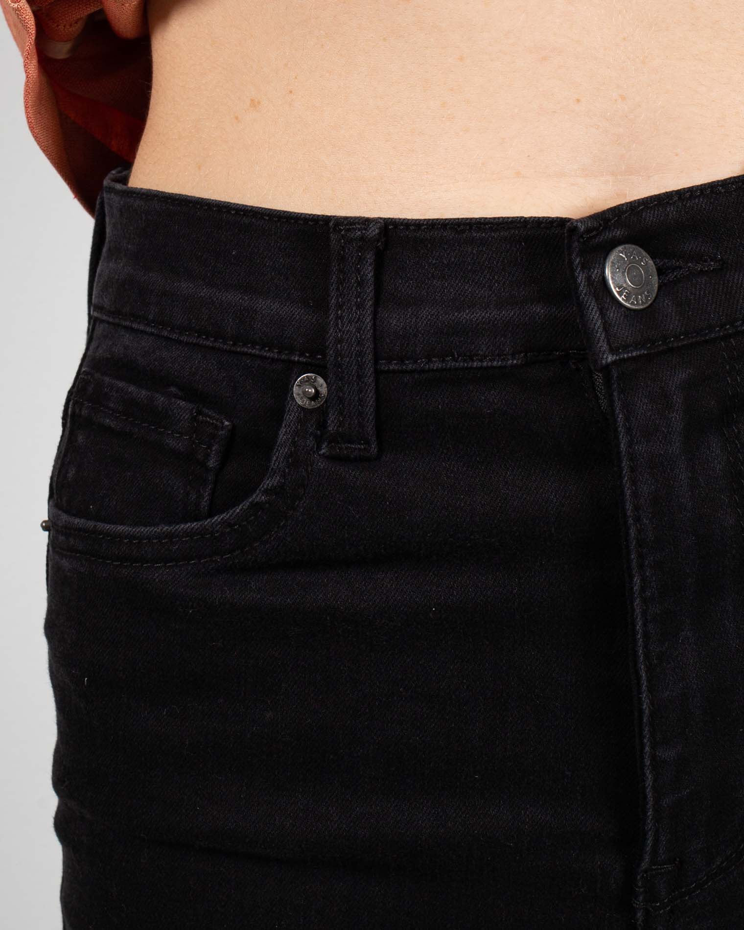 Jeans evazati cu talie inalta - Miniprix