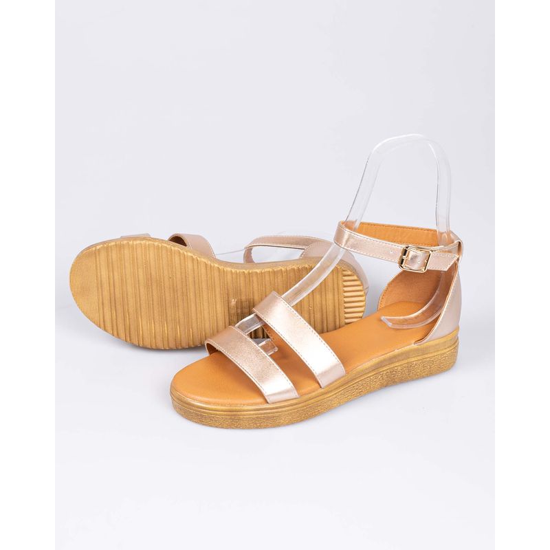 Sandale comode Adams cu aspect metalizat - Miniprix
