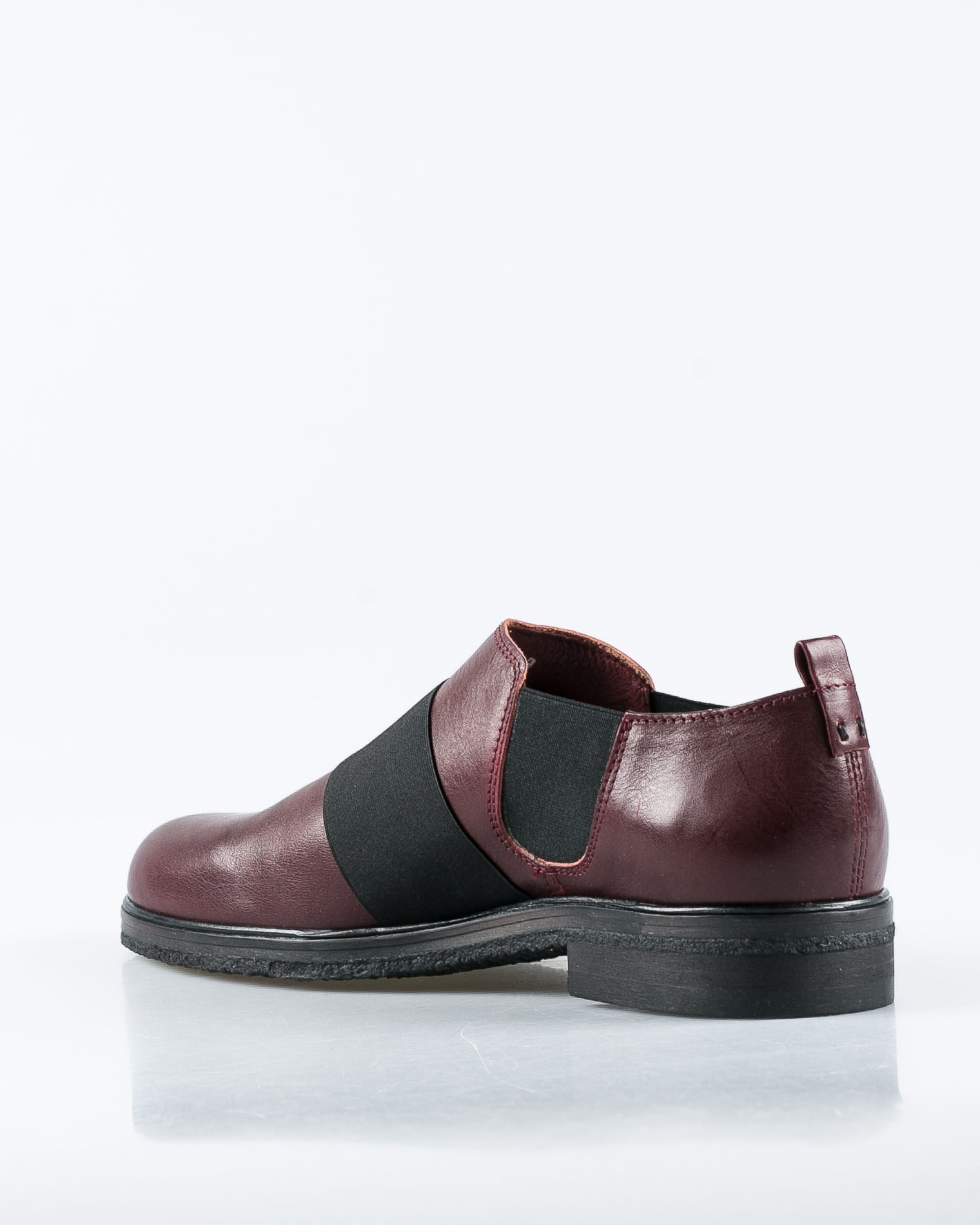Pantofi Regor din piele naturala cu banda elastica decorativa - Miniprix