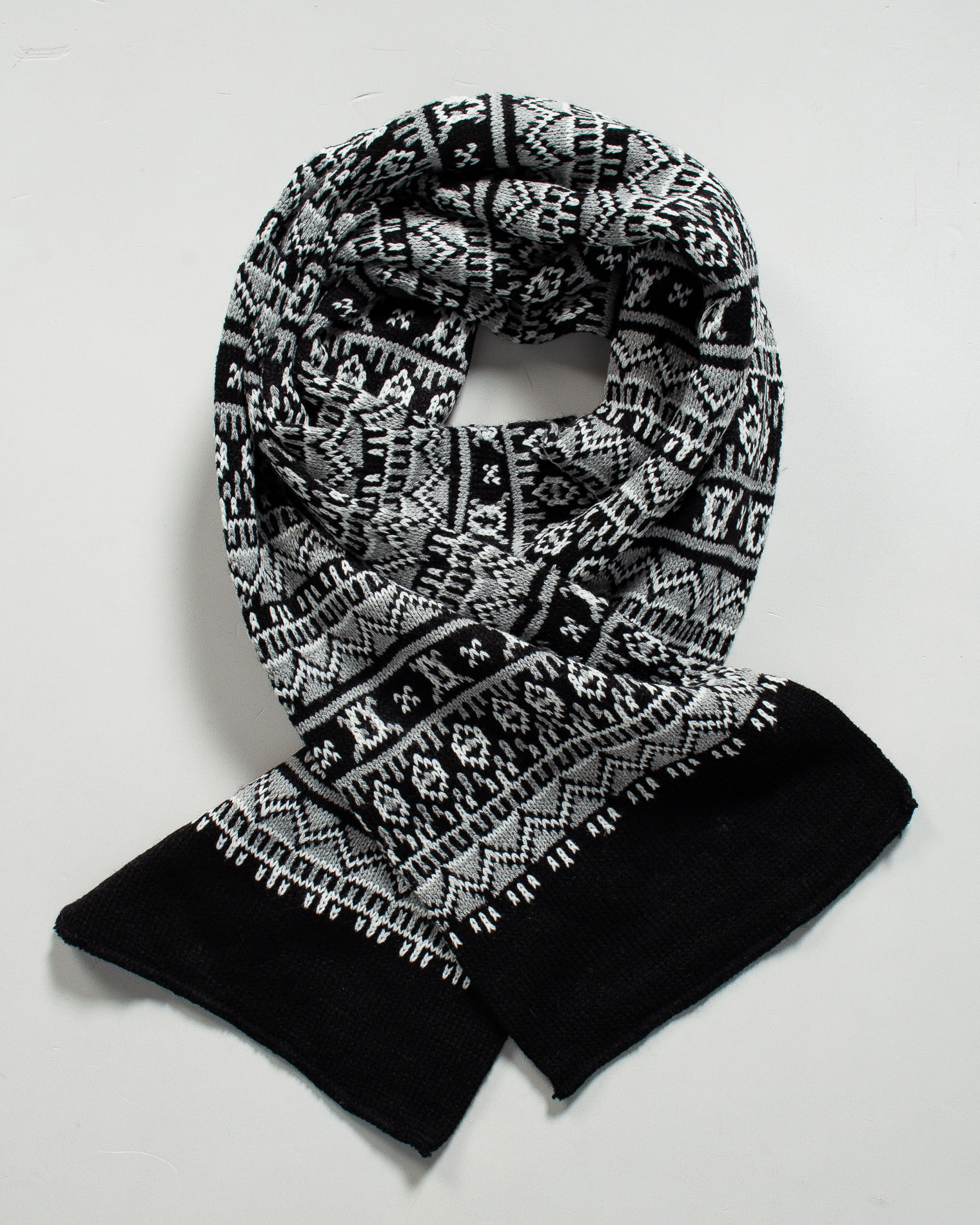 Fular barbatesc Kenvelo black and white - Miniprix