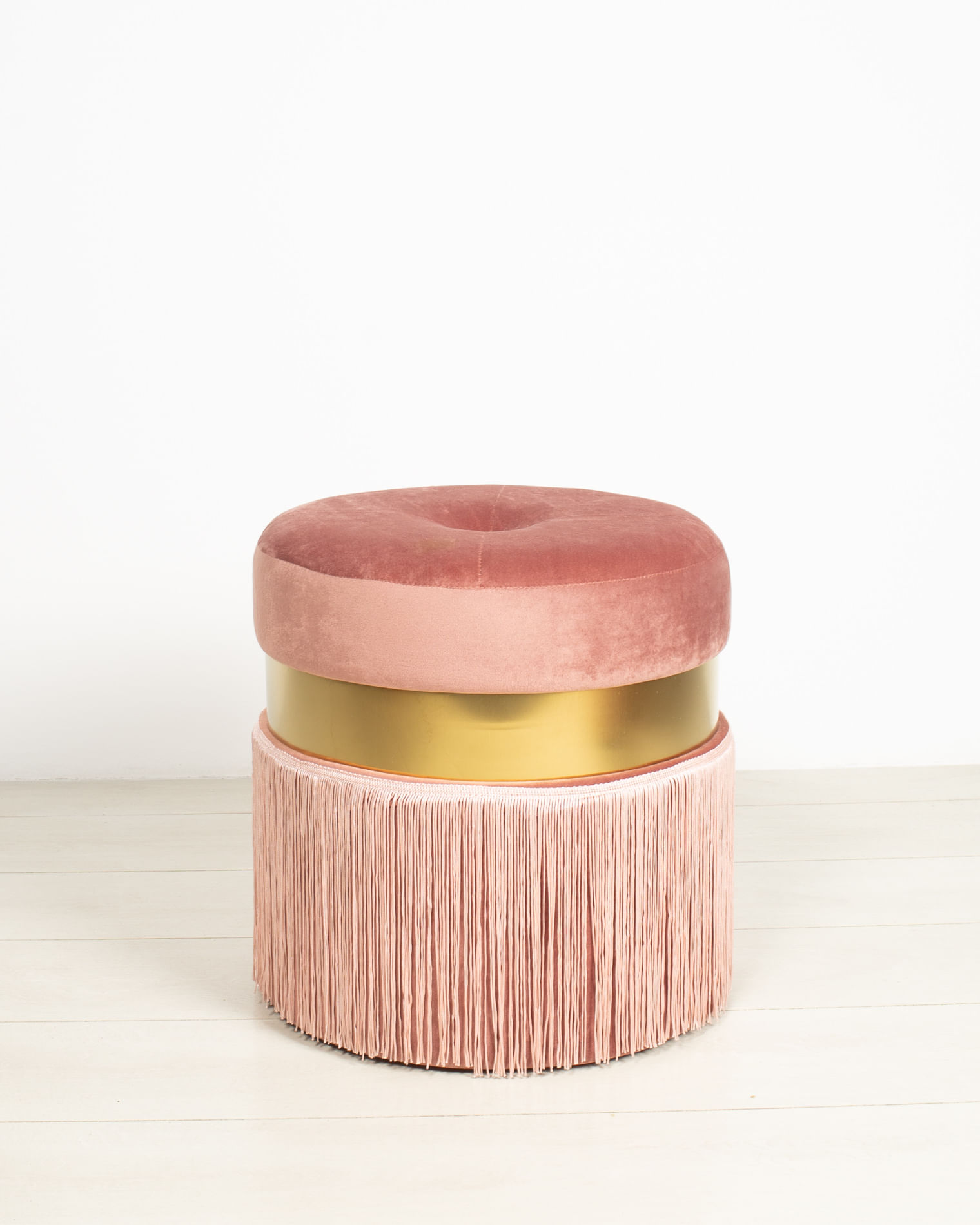 Scaun taburet rotund din catifea - Miniprix